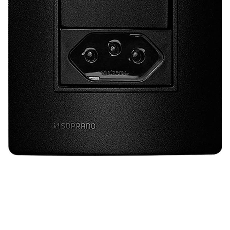 Conjunto Montado 4X2 Interruptor Simples 10A, Paralelo 10A e Tomada 2P ... Conjunto Montado 4X2 Interruptor Simples 10A, Paralelo 10A e Tomada 2P ...