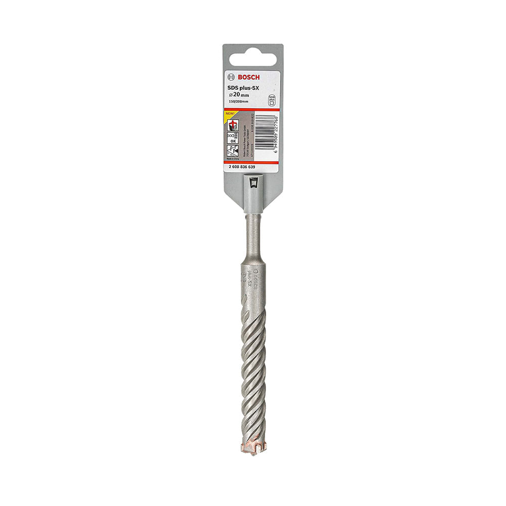 Broca para Concreto SDS Plus-5X Bosch 20 X 150 X 200mm | G-Haus - G-Haus