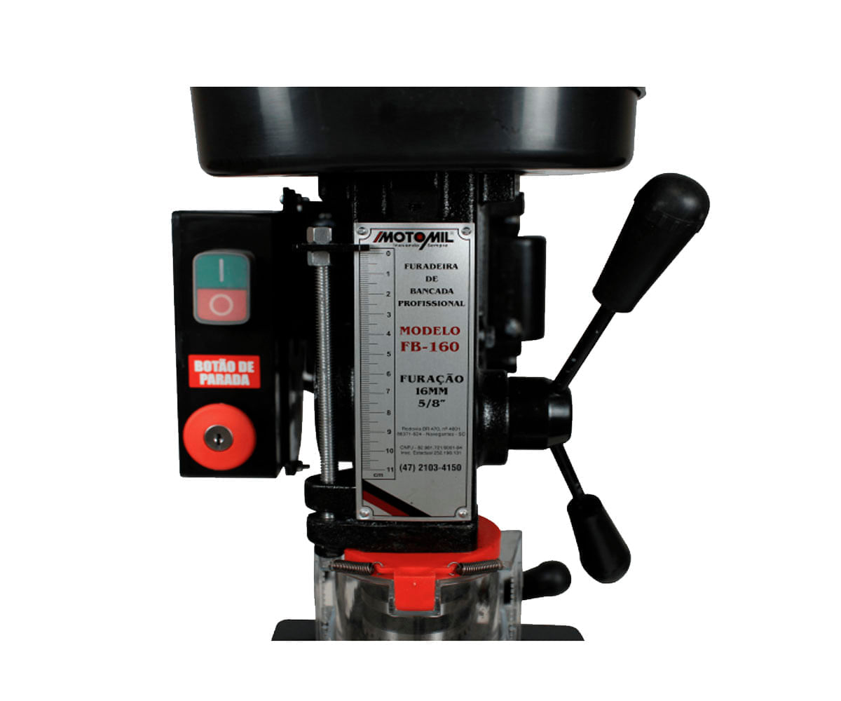 Furadeira Bancada 5/8" Motomil FBM-160T B18 1/2CV Trifásico | G-Haus - G-Haus