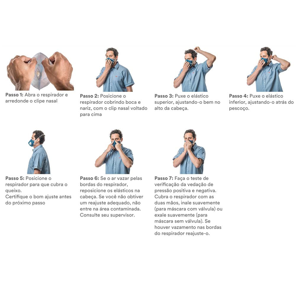 Respirador 3M 9820 dobrável PFF2 | G-Haus - G-Haus