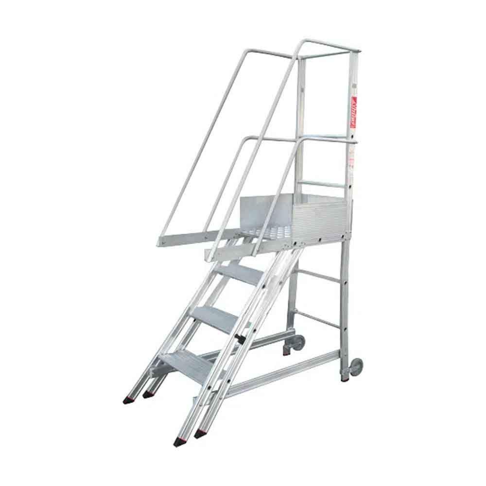 Escada Modelo Trepadeira 0,960 m Alulev Tr102 3 Degraus + Plataforma ...