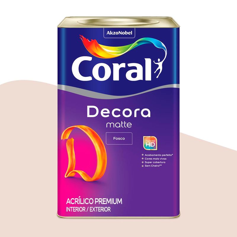 Tinta Acrílica Fosca Decora Matte Coral Branco Gelo | G-Haus - G-Haus Tinta Acrílica Fosca Decora Matte Coral Branco Gelo | G-Haus - G-Haus